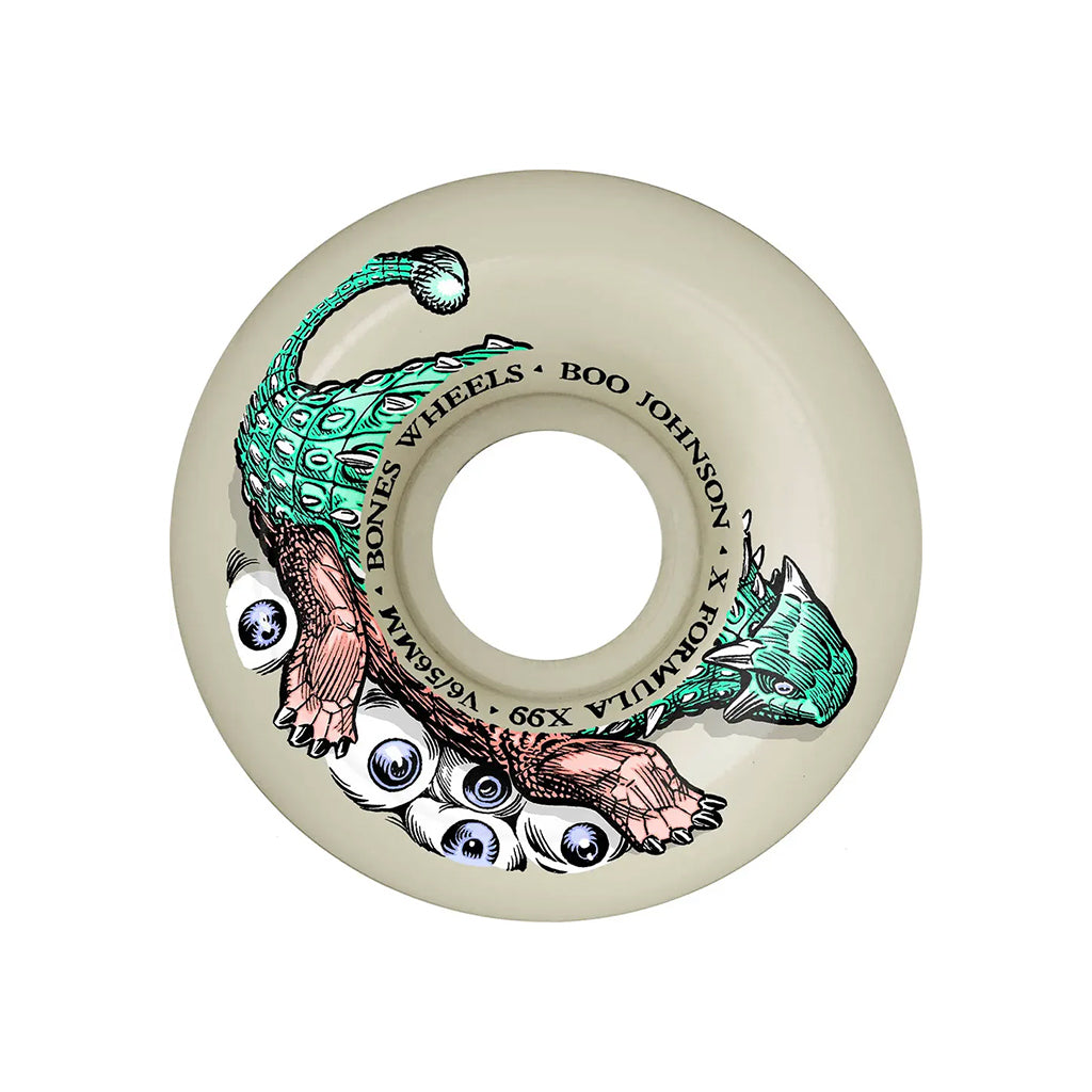 Bones x Boo Johnson | Dino Sortas X-Formula V6 Widecut Skateboard Whee ...
