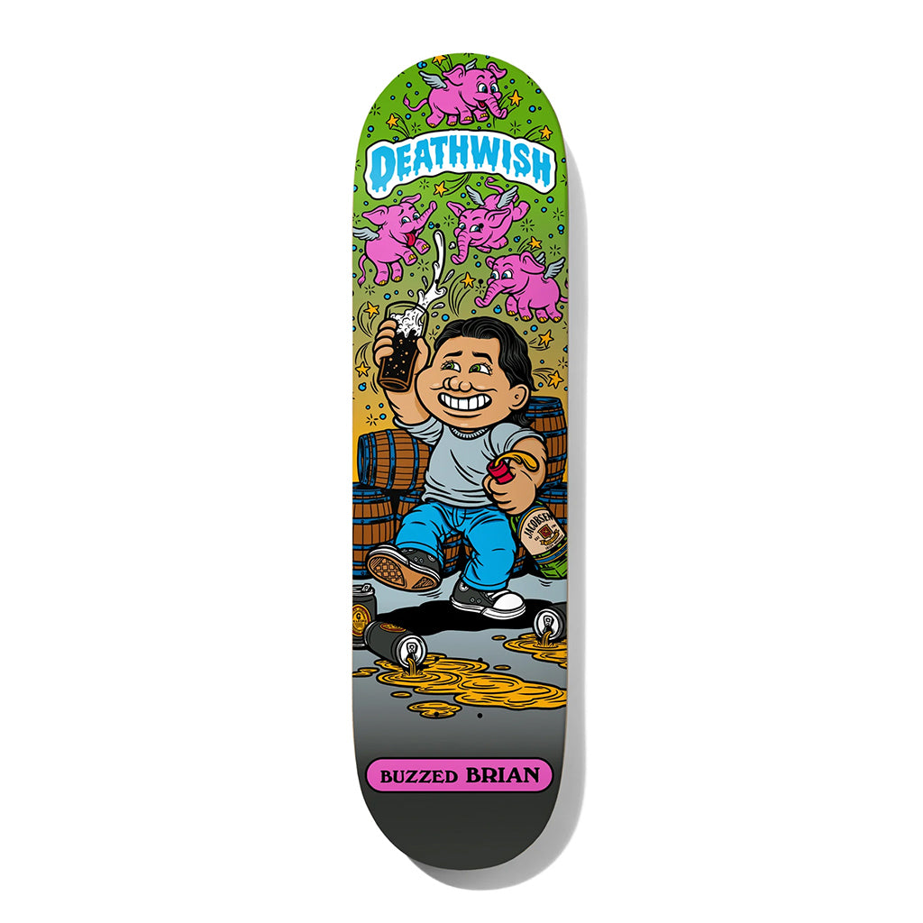 Deathwish x Brian O'Dwyer | Buzzed Brian Low life Kids Skateboard Deck ...