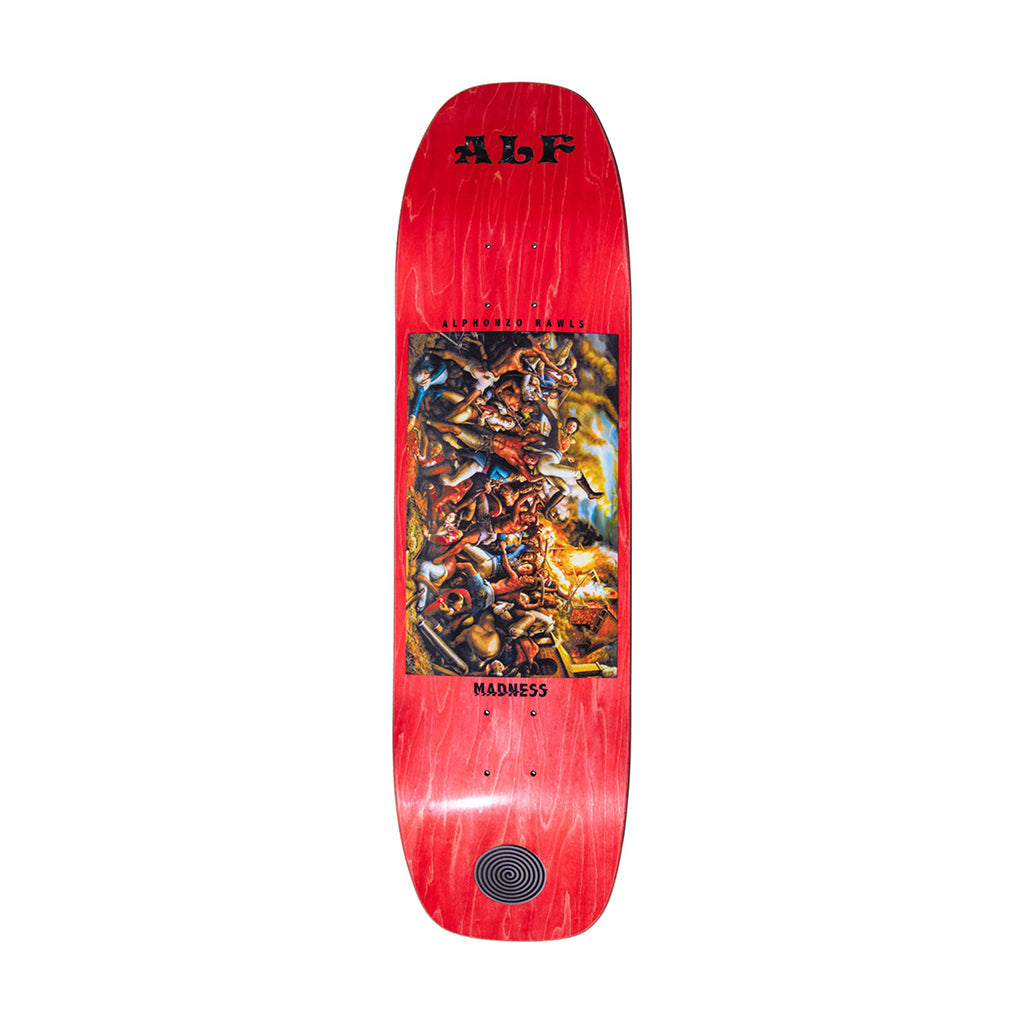 MADNESS | ALPHONZO RAWLS REVOLT R7 SKATEBOARD DECK. 8.375" X 32.1 ...
