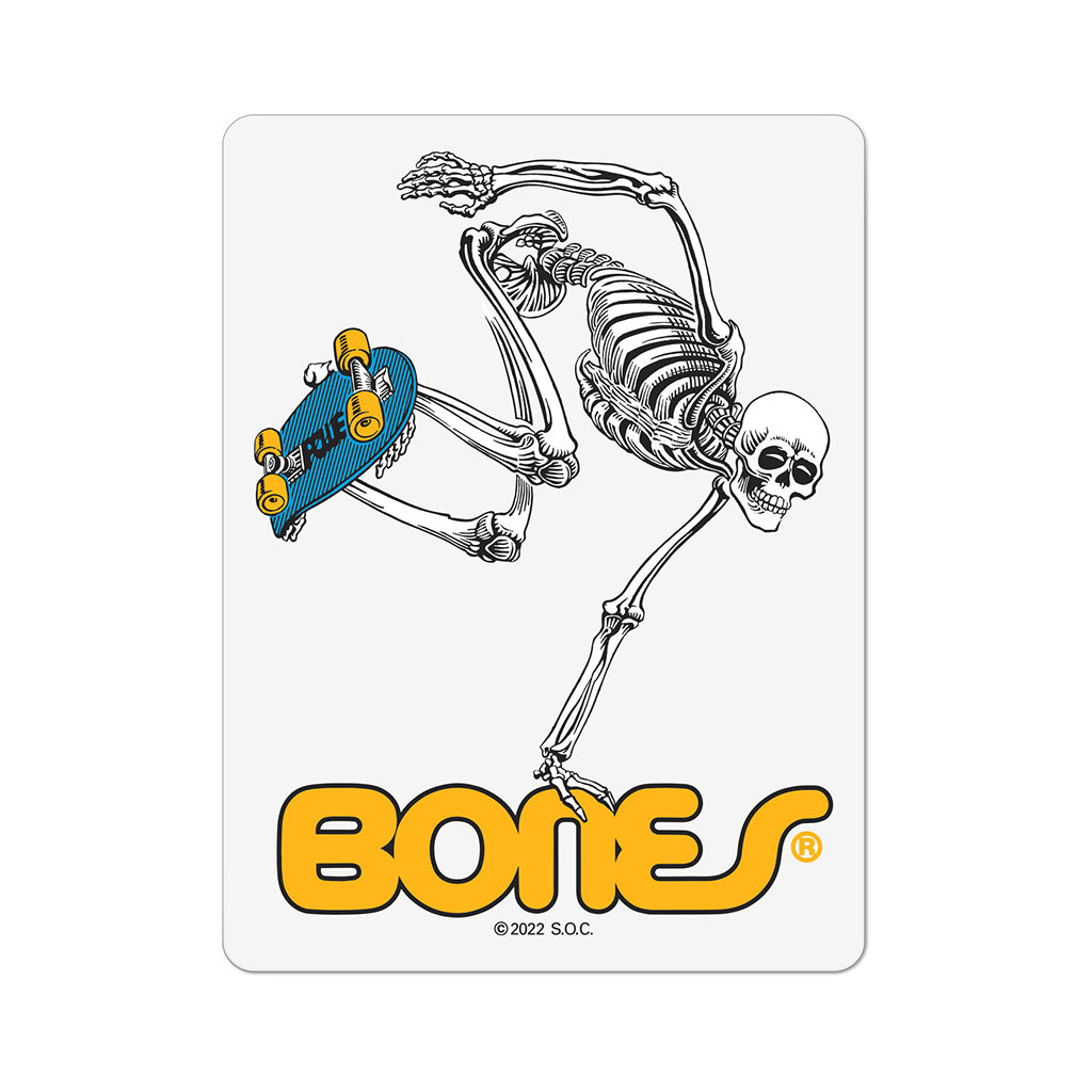 Powell Peralta x Bones | Skateboarding Skeleton Vinyl Sticker. 3" x 4 ...