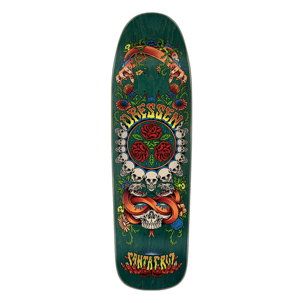 SANTA CRUZ X ERIC DRESSEN | ROSE CREW THREE SHAPED SKATEBOARD DECK. 9 ...