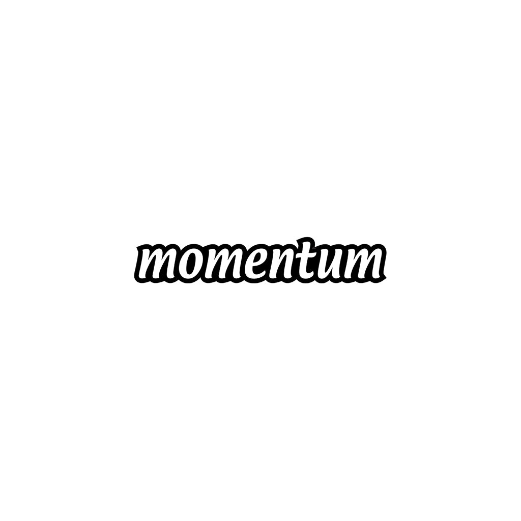 Momentum | OG Original Logo Die Cut Small Vinyl Sticker. 4" x 3/4 ...